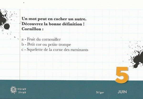 Un peu de français...