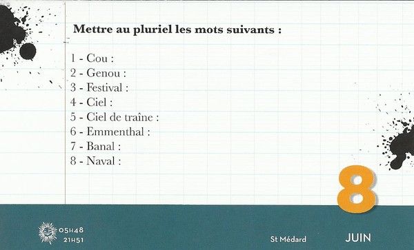 Un peu de français...