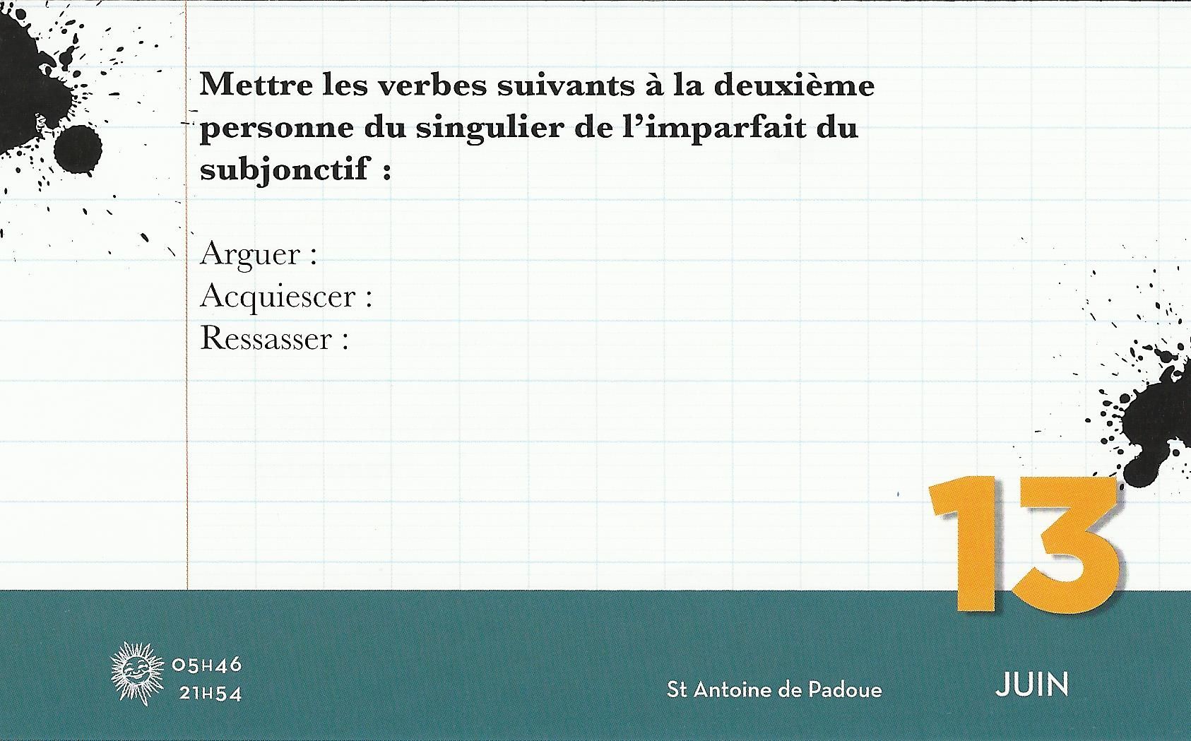 Un peu de français...