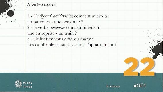 un peu de francais