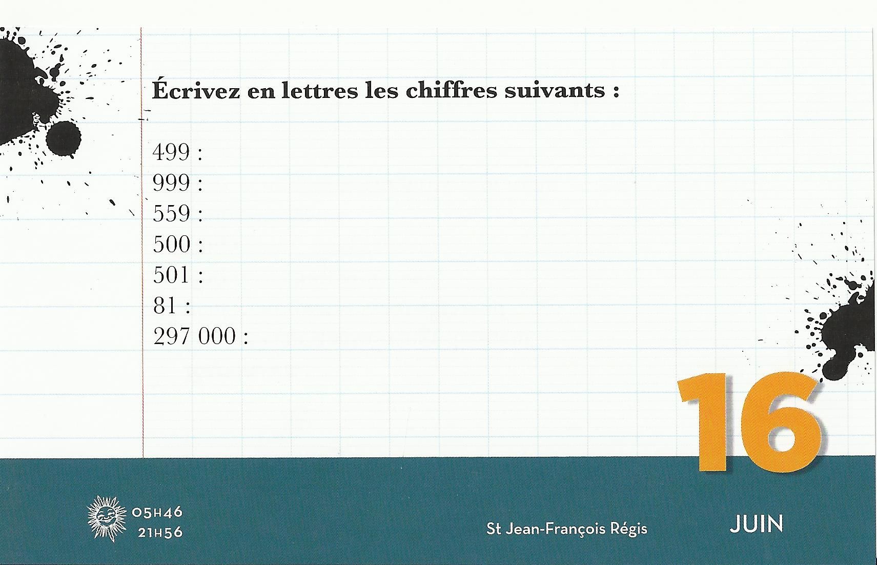 Un peu de français...
