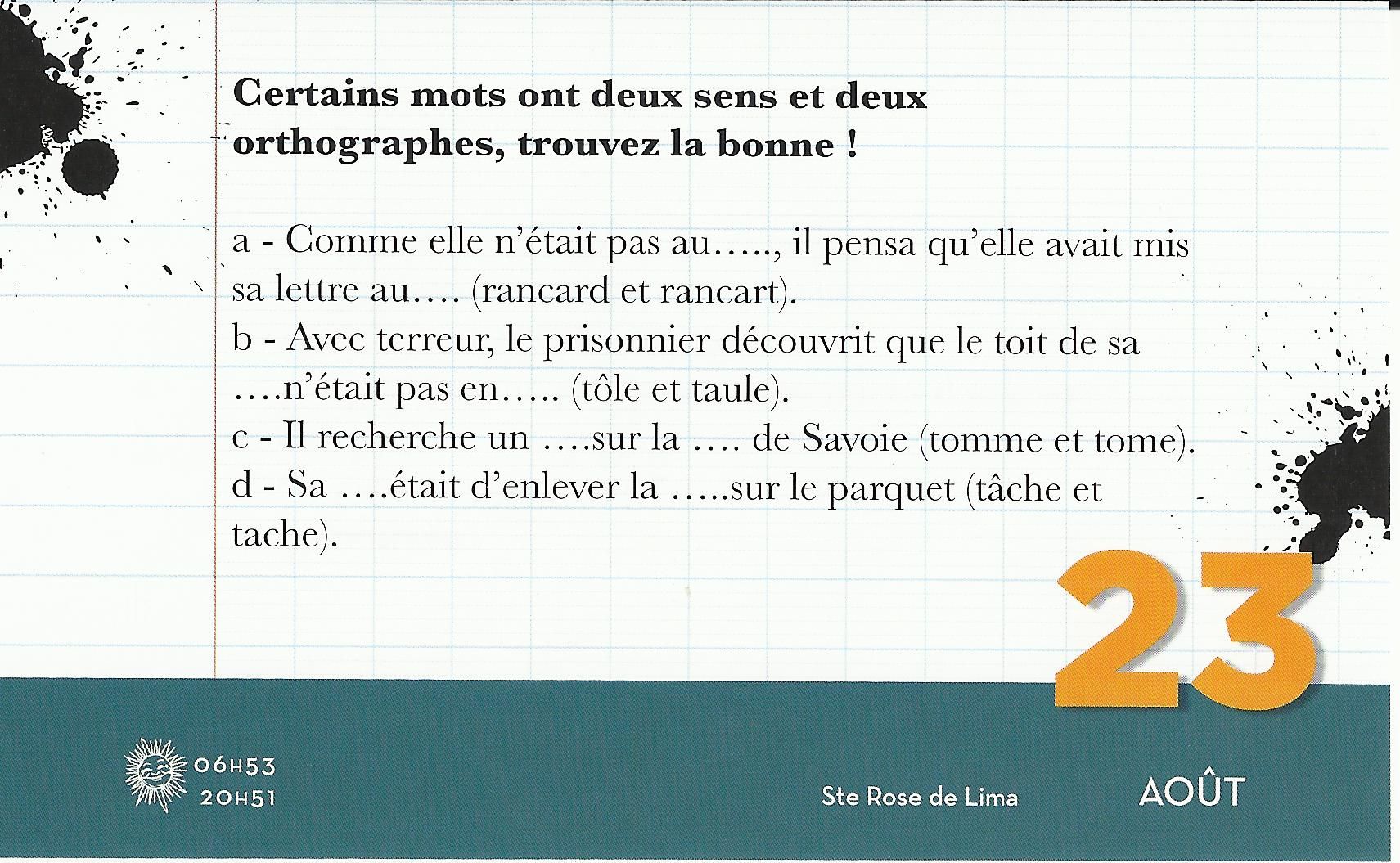 un peu de francais